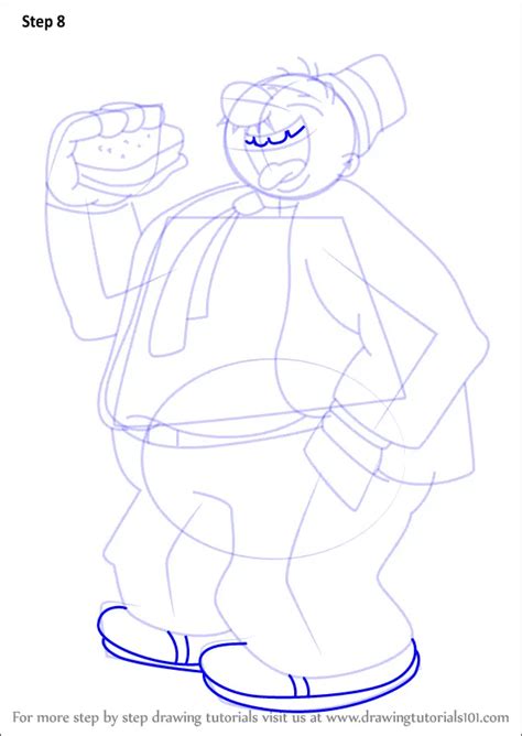 How To Draw J Wellington Wimpy From Popeye The Sailor Popeye The