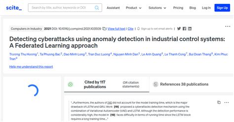 Detecting Cyberattacks Using Anomaly Detection In Industrial Control Systems A Federated