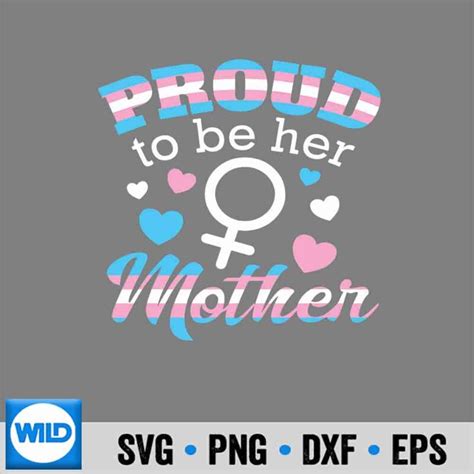 Transgender Svg Proud Mom Transgender Daughter Trans Pride Flag Lgbtq