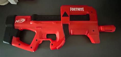Nerf Fortnite Compact Smg Motorised Dart Blaster Ultra Red Design With