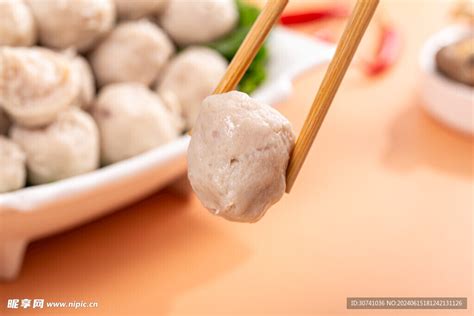 猪肉丸特写摄影图传统美食餐饮美食摄影图库昵图网