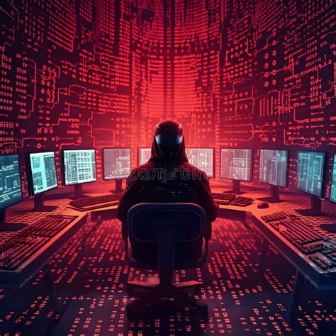 Anonymous Hacker Concept Of Dark Web Cybercrime Cyberattack Etc Ai