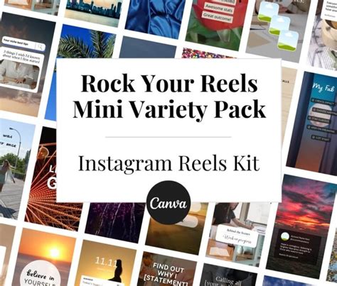 Rock Your Reels Mini Pack Instagram Reel Templates Canva