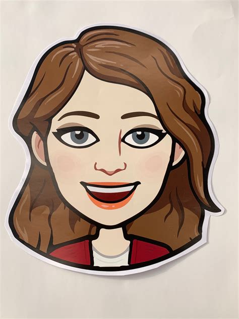Color Personalized Bitmoji Decal Removable Vinyl Etsy