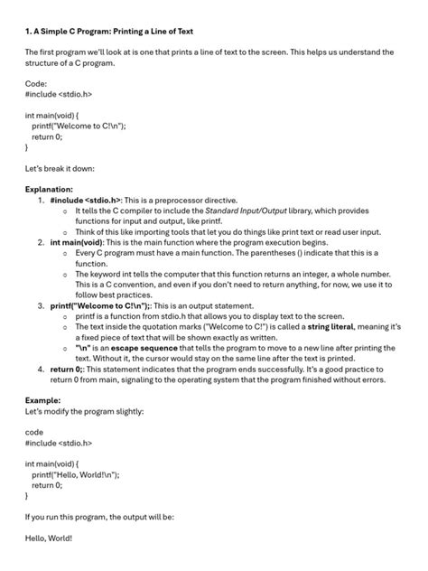 C First Lecture Pdf Integer Computer Science C Programming Language