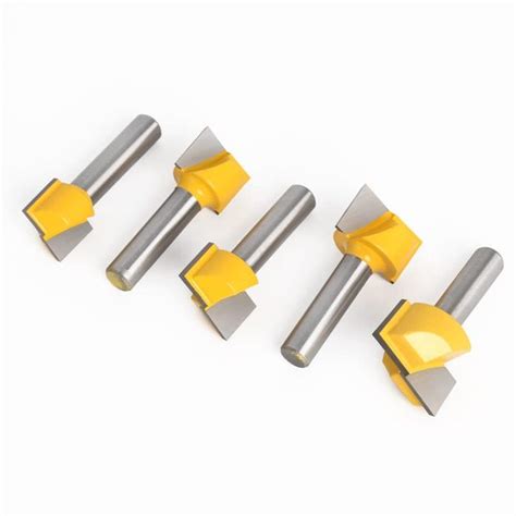 Wsoox 5 Stuks Vloerreiniging Freesset Sleuffreesset Frees Voor Bovenfrees Met 8 Mm Bol