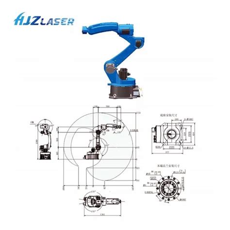 Robot Arm 6 Axis Industrial 5 Axis Robot Arm Cutting And Welding Arm