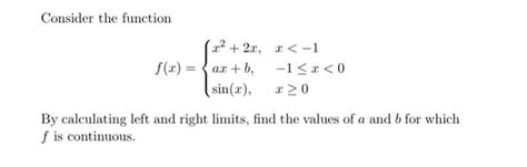 Solved Consider The Function Chegg Com