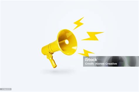 노란색 번개가 있는 창의적인 노란색 시끄러운 스피커 창의적인 아이디어 주목 긴급한 소식입니다 번개 트래픽 광고 및 메시지 0명에