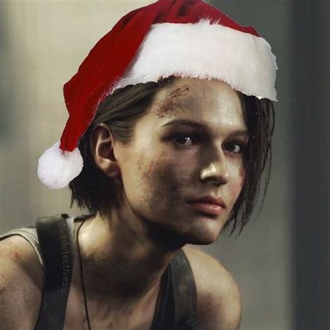 Jilly With A Christmas Hat Jill Valentine Resident Evil Jill