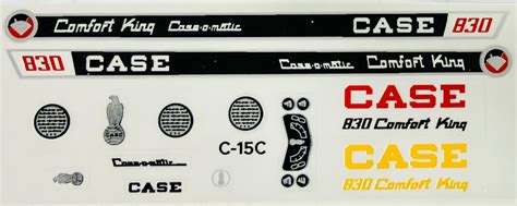 Decal Case Comfort King Case O Matic Set Dc C Midwest Decals Farm Toys