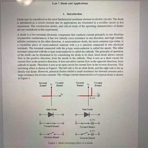 Solved Lab Diode And Applications Introduction Diode Chegg