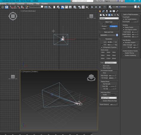 Orthographic Camera In 3ds Max 2016