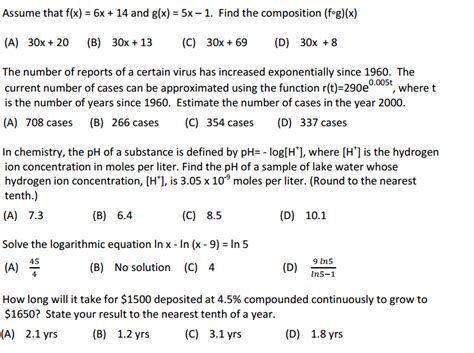 Solved Algebra Questions Help I Need Answers To These Chegg