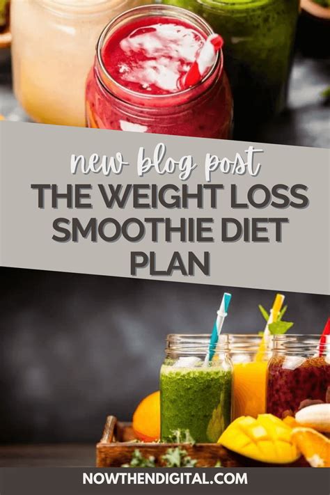 How To Get Started With A Weight Loss Smoothie Diet Plan Now Then Digital