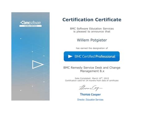 Bmc Certified Professional Certification Pdf