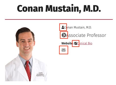 Unexpected Icons Appearing On People Showcase Profiles UAMS Web Services