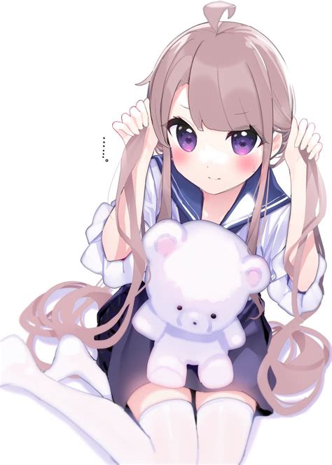 Safebooru 1girl Ahoge Bangs Black Skirt Blue Sailor Collar Blush