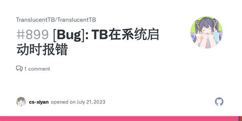 Bug Tb Issue Translucenttb Translucenttb Github