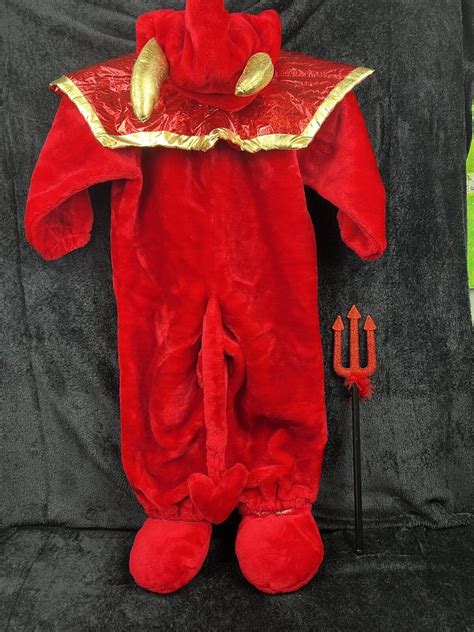 Chrish A Playful Plush Devil Costume Ages 2yrs To 4yr Gem