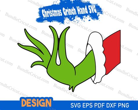 Christmas Grinch Hand Svg Bundle Cricut