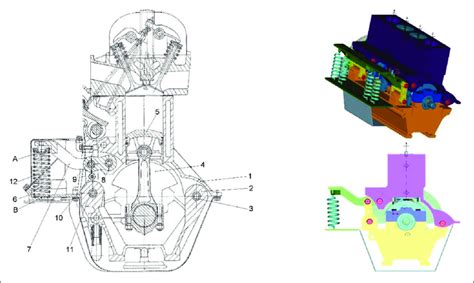 The Hinged Vcr Engine Download Scientific Diagram