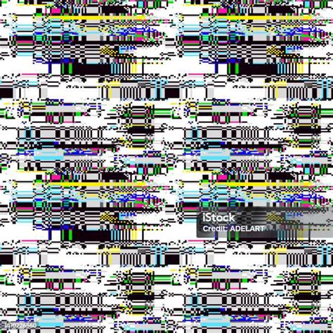 Latar Belakang Glitch Kesalahan Layar Komputer Desain Abstrak