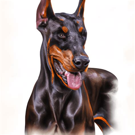 Doberman Painting Graphic · Creative Fabrica