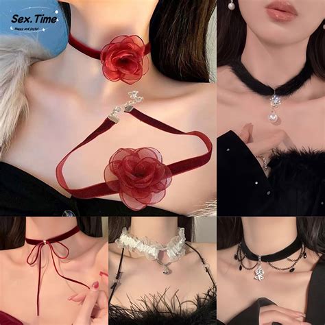 💚sex Time💜สร้อยคอแฟชั่น กระดิ่งเล็ก ลูกไม้ ดอกไม้ กุทัณฑ์ หลากหลายสไตล์