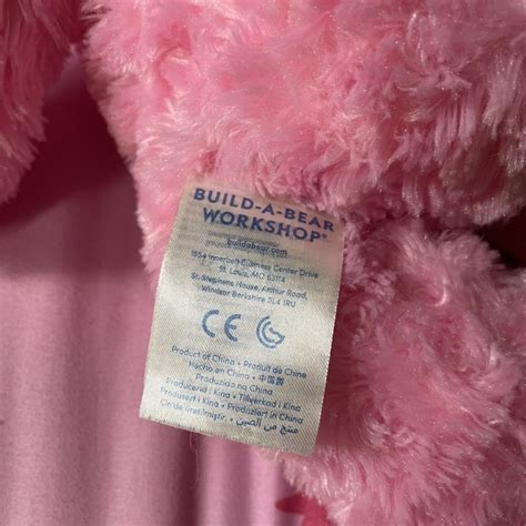 Build A Bear Pink Plush💓 Shaggy Cute Pastel Bear Depop