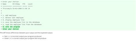 Solved Test 13 Your Program Produced Too Much Output Diff