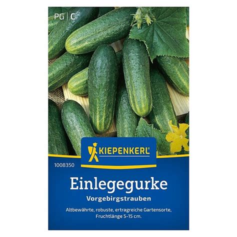 Kiepenkerl Gemüsesamen Einlegegurke Vorgebirgstrauben Cucumis sativus Erntezeit Juli BAUHAUS