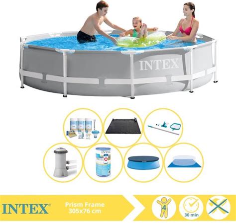 Intex Prism Frame Piscine Piscine Hors Sol 305x76 Cm Y Compris