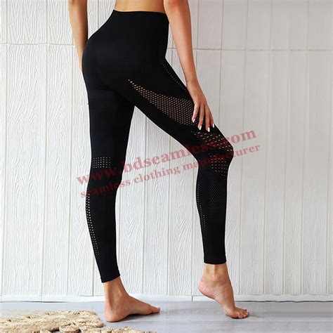 Mesh Insert Workout Leggings Manufacturer
