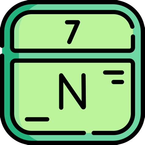 Nitrogen Special Lineal Color Icon