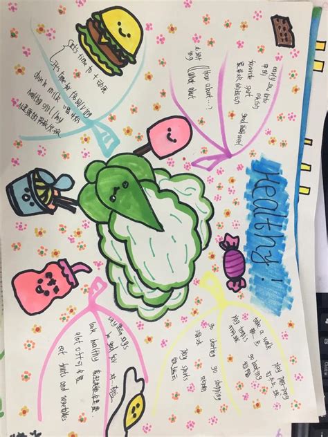 保持健康的英语手抄报简单 图文怎么画（热门12张） 手抄报图片大全