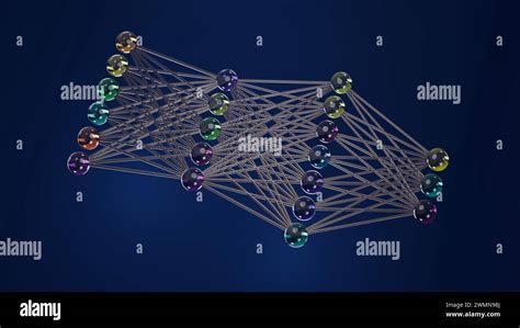 Neural Pathways Spheres Representing Connected Neurons D Rendering Stock Photo Alamy