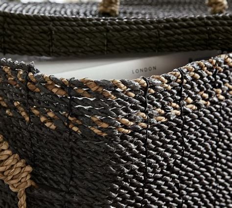 Asher Handwoven Seagrass Lidded Basket Pottery Barn