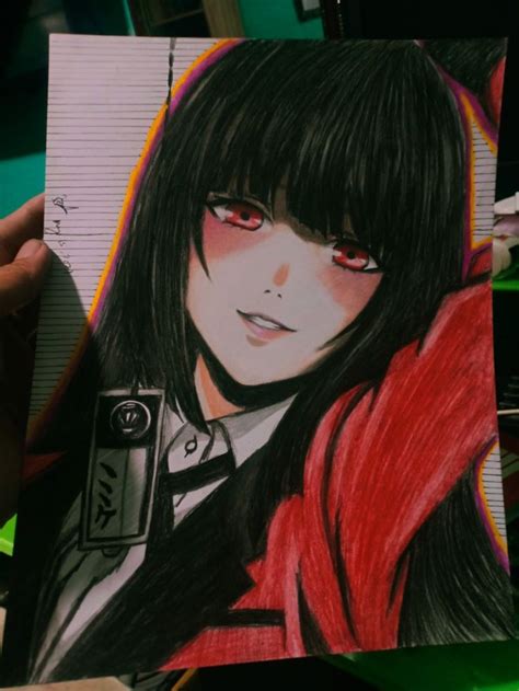 Jabami Yumeko Fanart Traditional Art Art Fan Art