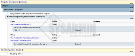 How To Enable Windows Hello For Business Cloud Trust