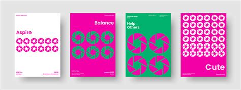Tata Letak Spanduk Geometris Template Laporan Terisolasi Desain Flyer