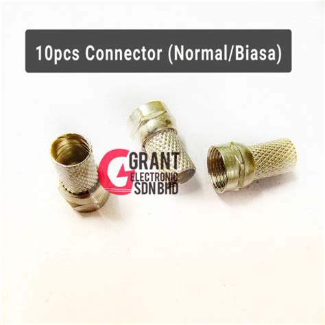 Malaysia Ready Stock Rg6 Connector F Type For Cable Rg6 Socket Astro
