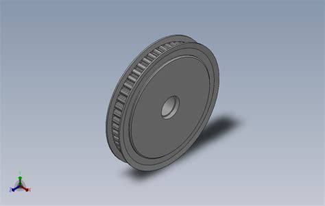 标准型梯形齿同步带轮xl型 Sxlhd 30 031 Dr14 Dv16 Dw16 E3 F3 B Solidworks 2018模型图纸