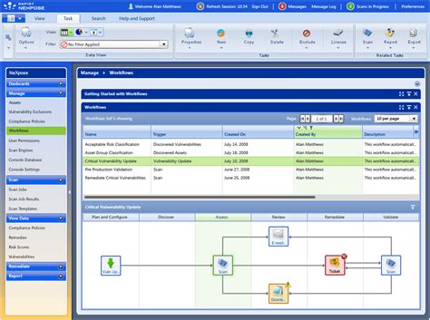 Rapid7 Nexpose Workflow Console