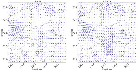 Calculated Flow Visualizations Between 1130 And 1200 On 6 September