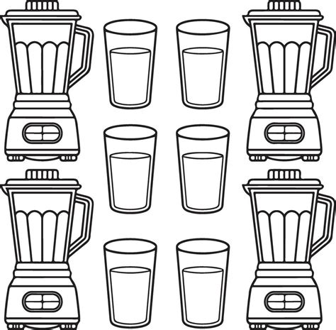 Blender Outline Coloring Page Line Art 54608651 Vector Art At Vecteezy