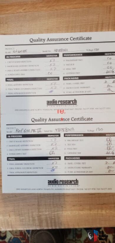 Audio Research Ref 600 MKIII Mono Block Amplifiers Very Low Hours