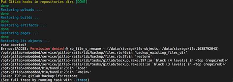 unable to restore gitlab backup successfully how to use gitlab