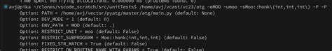 atg is broken when dealing with parameterisation · issue 45