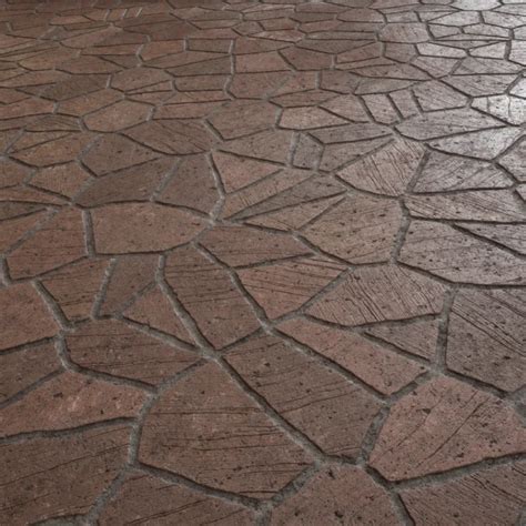 Brown Paving Stone Slabs Pbr Texture